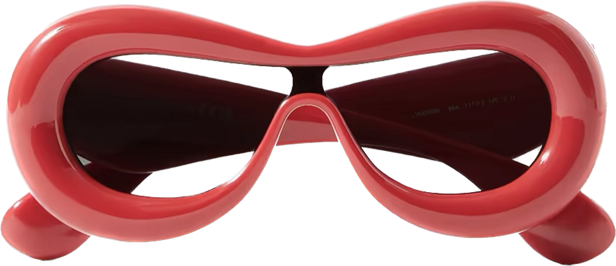 Loewe Red Round-Frame Acetate Sunglasses | WHAT’S ON THE STAR?