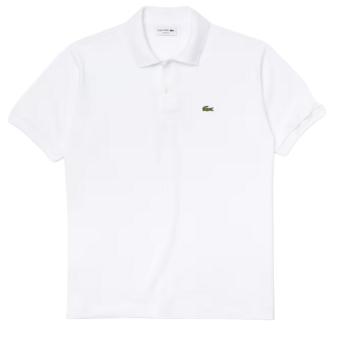 Lacoste White Cotton Short-Sleeve Shirt | WHAT’S ON THE STAR?