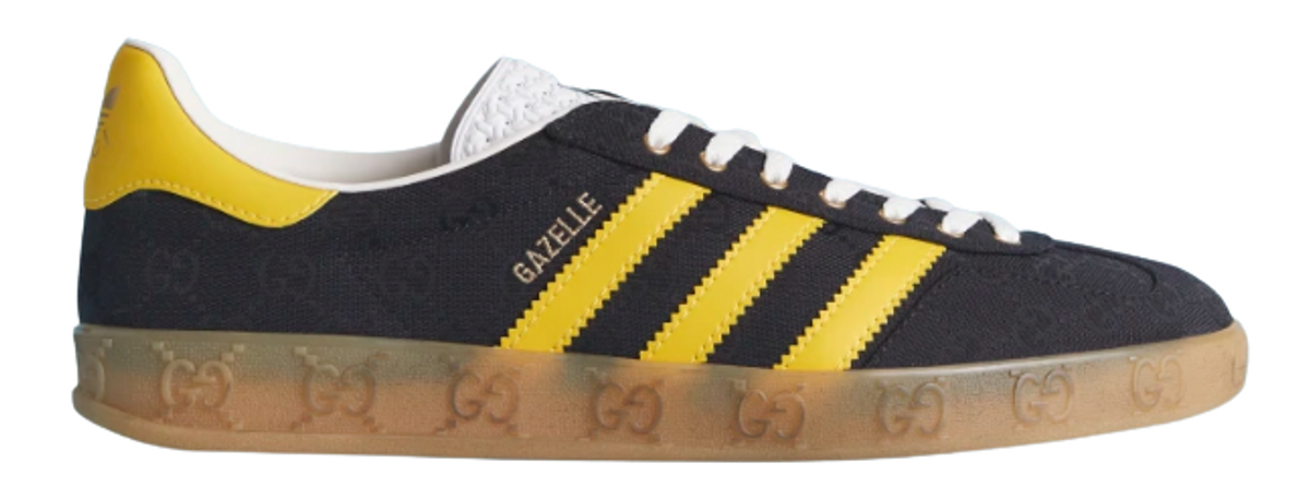 Gucci × Adidas Core Black And Yellow Gazelle Sneakers | WHAT’S ON THE STAR?