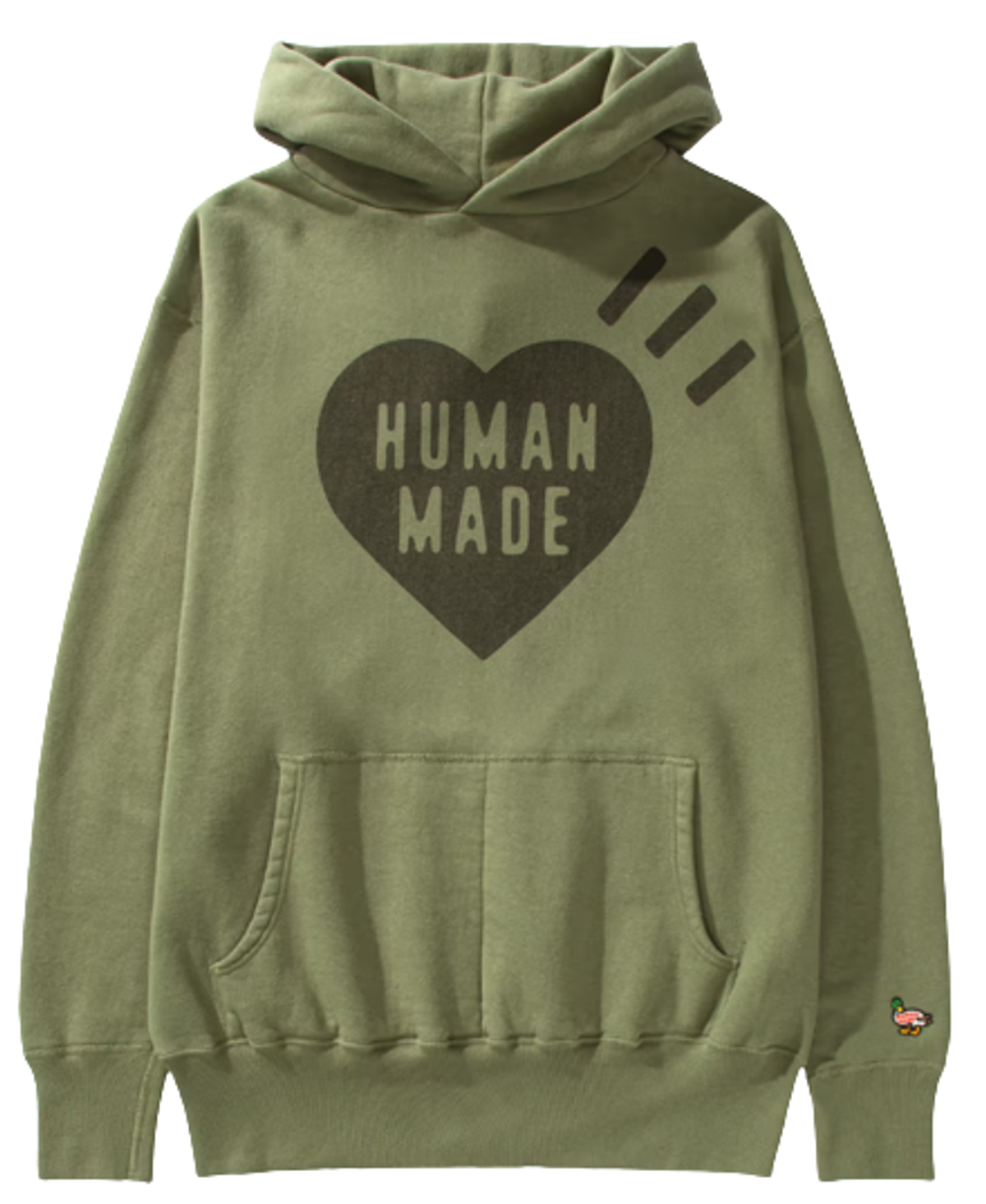 Human Made Green Heart Logo Hoodie | WHAT’S ON THE STAR?
