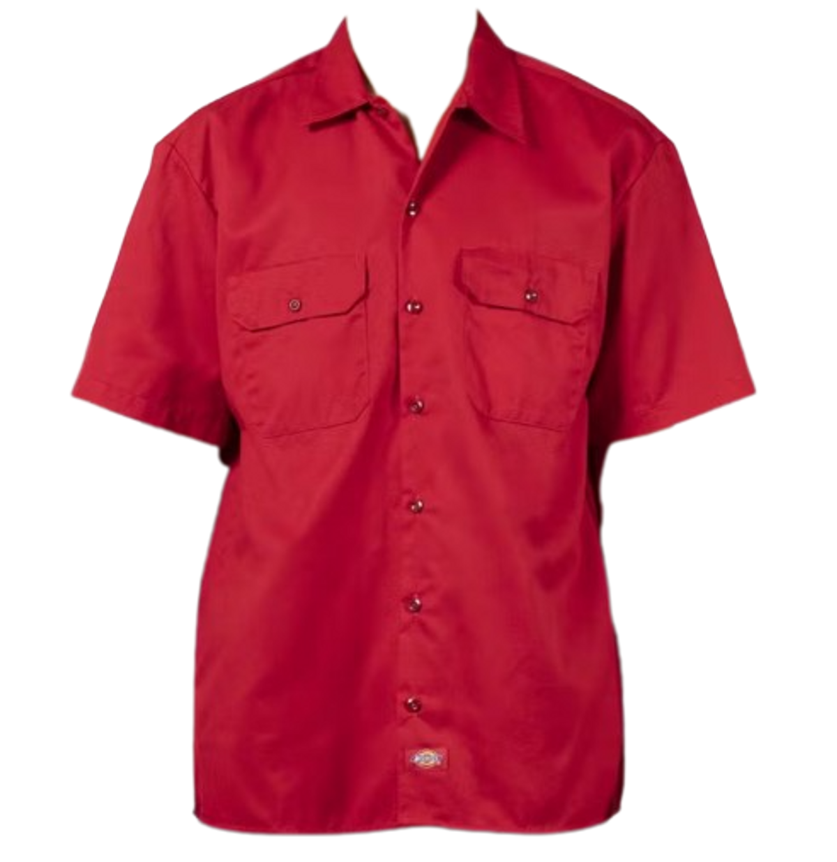 Dickies Red Short Sleeve Work Shirt | WHAT’S ON THE STAR?