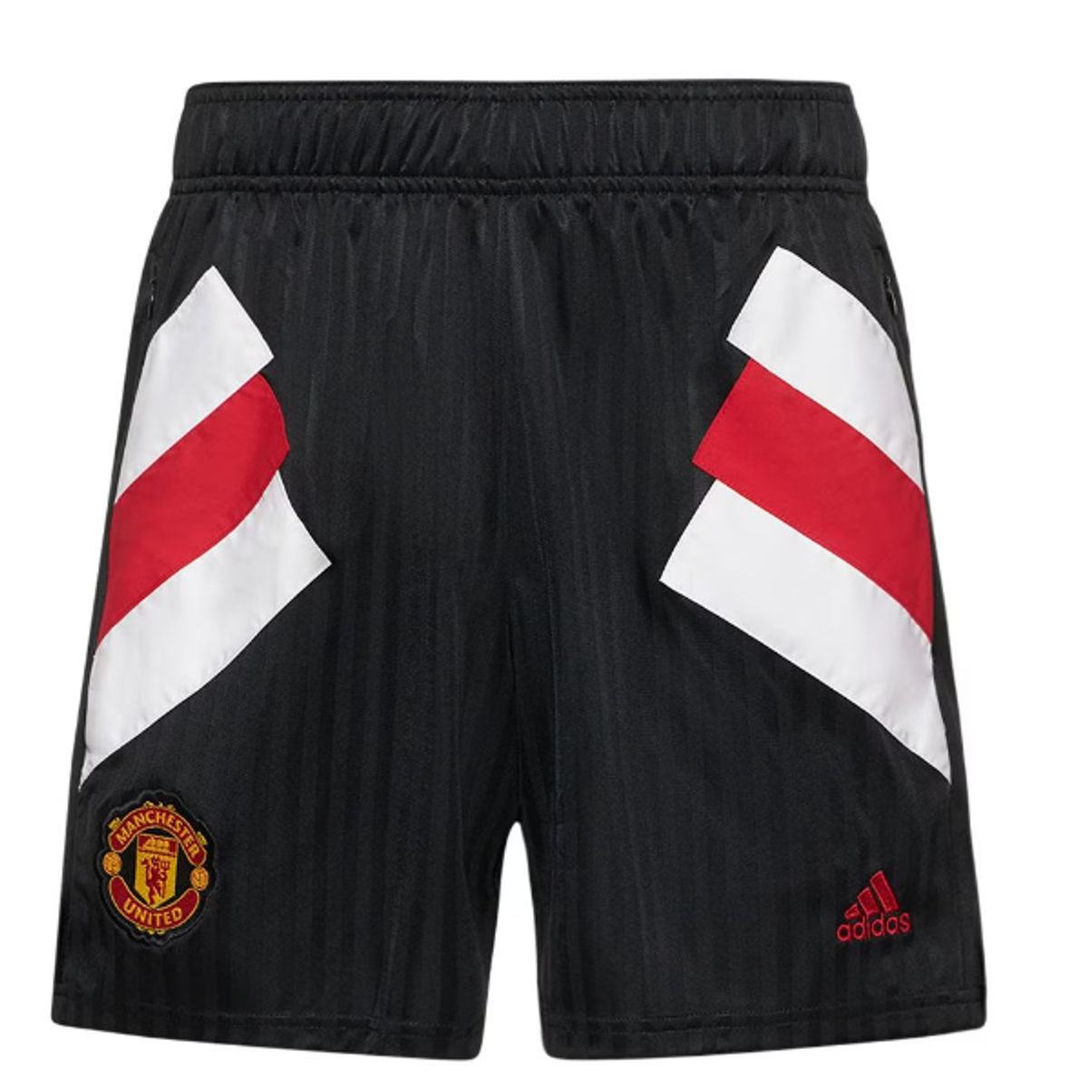 Adidas Black Manchester United Icon Shorts | WHAT’S ON THE STAR?