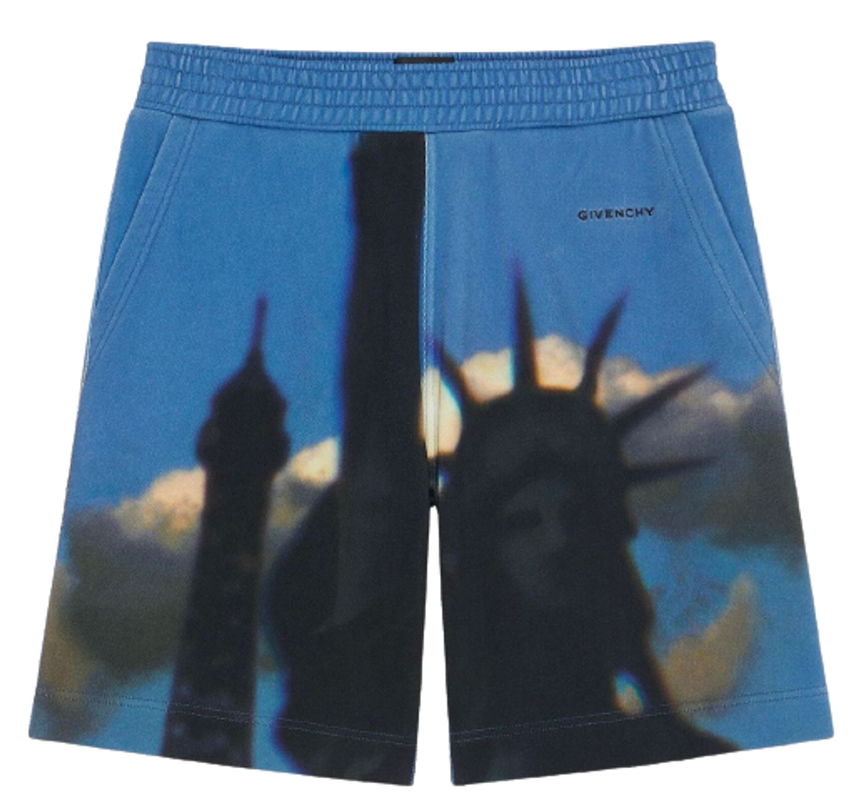 Givenchy Statue of Liberty Print Bermuda Shorts | WHAT’S ON THE STAR?