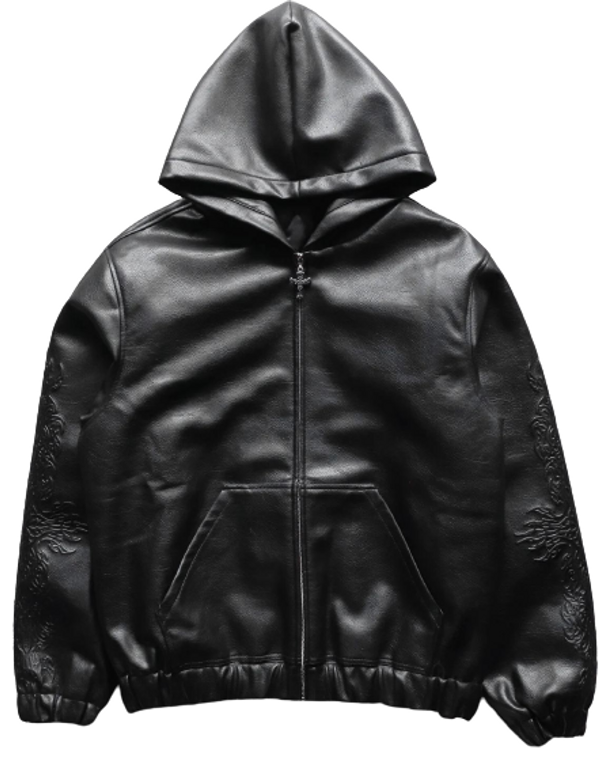 Curse Infernal Leather Zip Up Black Jacket | WHAT’S ON THE STAR?