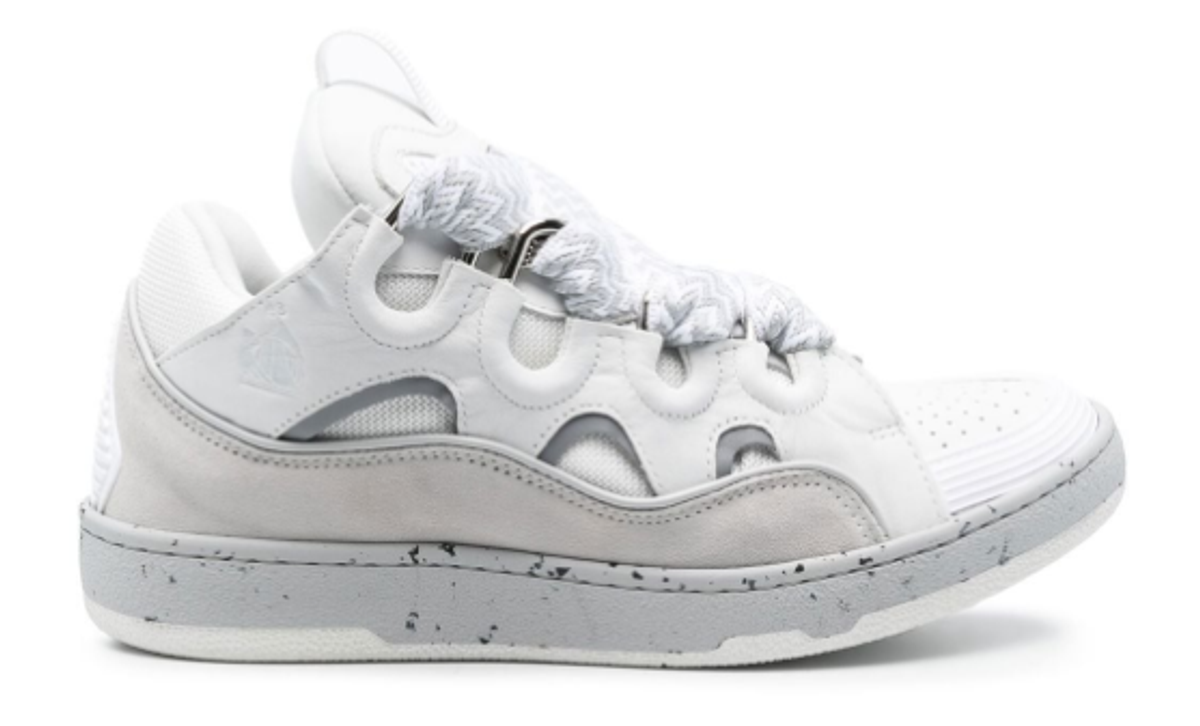 Lanvin White Curb Low-Top Sneakers | WHAT’S ON THE STAR?