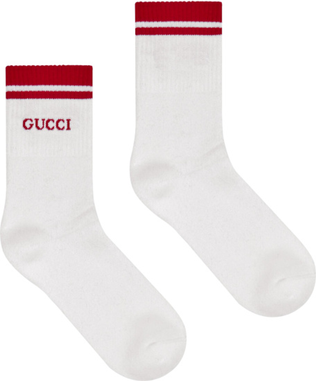 Gucci White And Red-Logo Socks | WHAT’S ON THE STAR?
