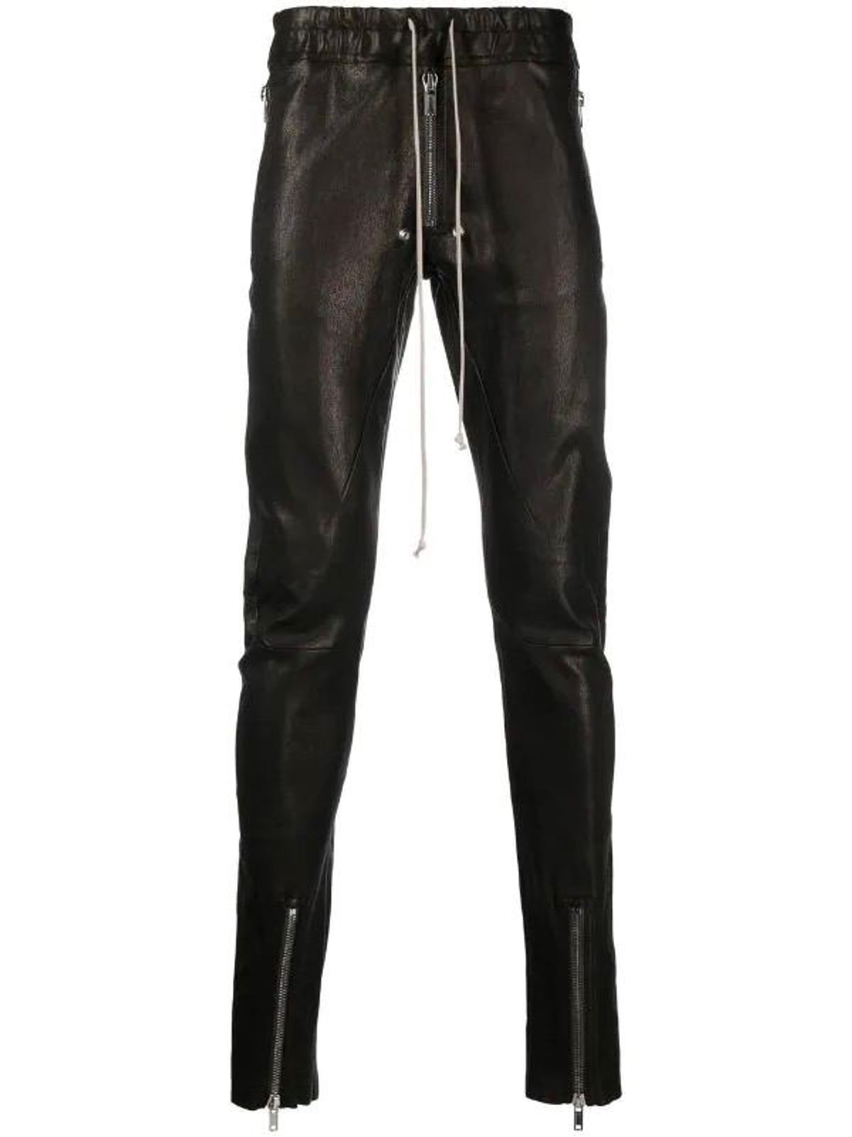 Rick Owens Black Gary Leather Pants | WHAT’S ON THE STAR?