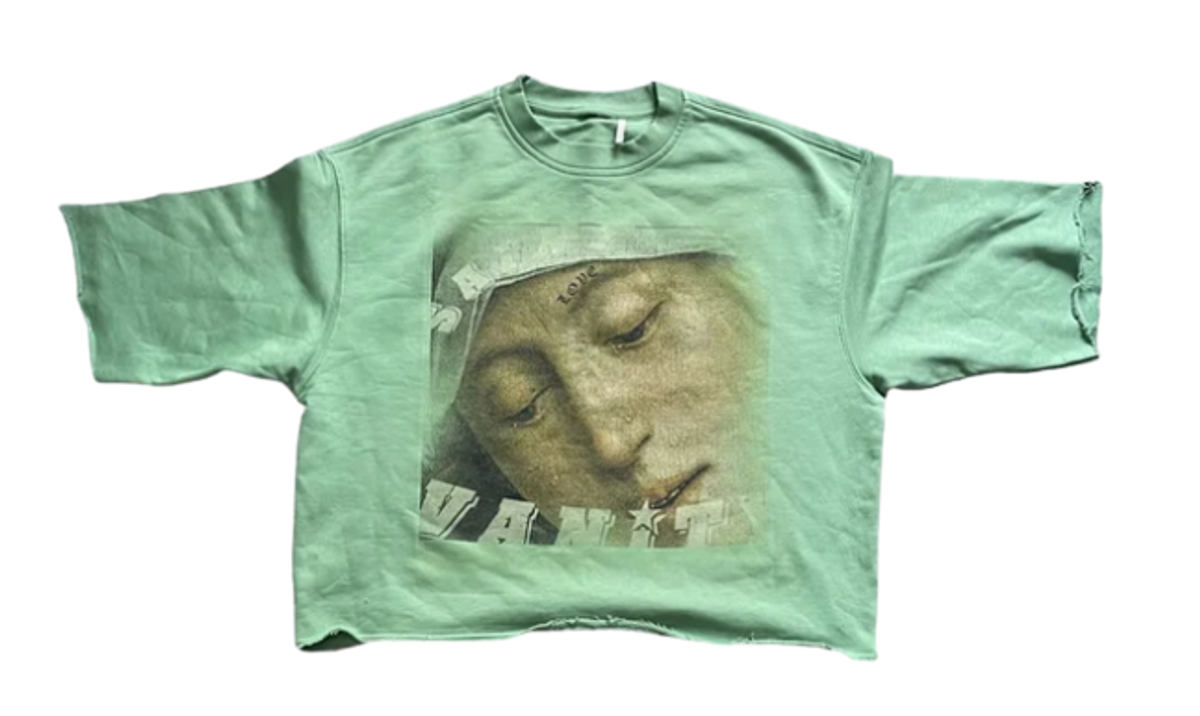 Saint Vanity Green Cropped Crewneck | WHAT’S ON THE STAR?
