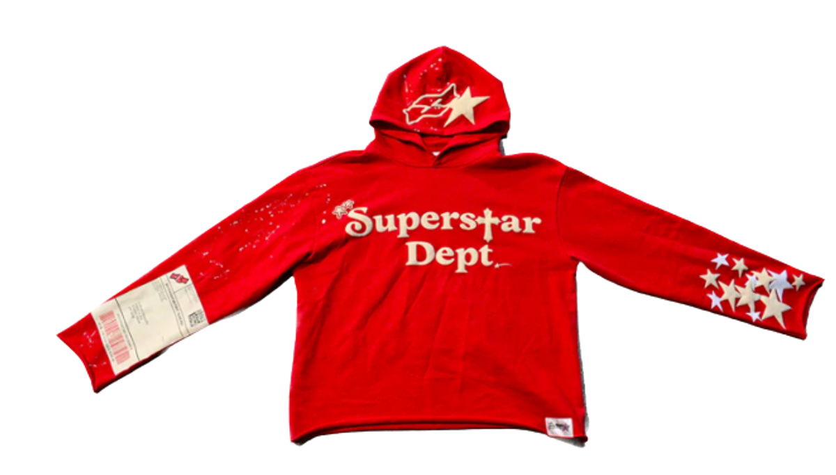 410 Superstar Apparel Red Superstar Dept. Hoodie | WHAT’S ON THE STAR?