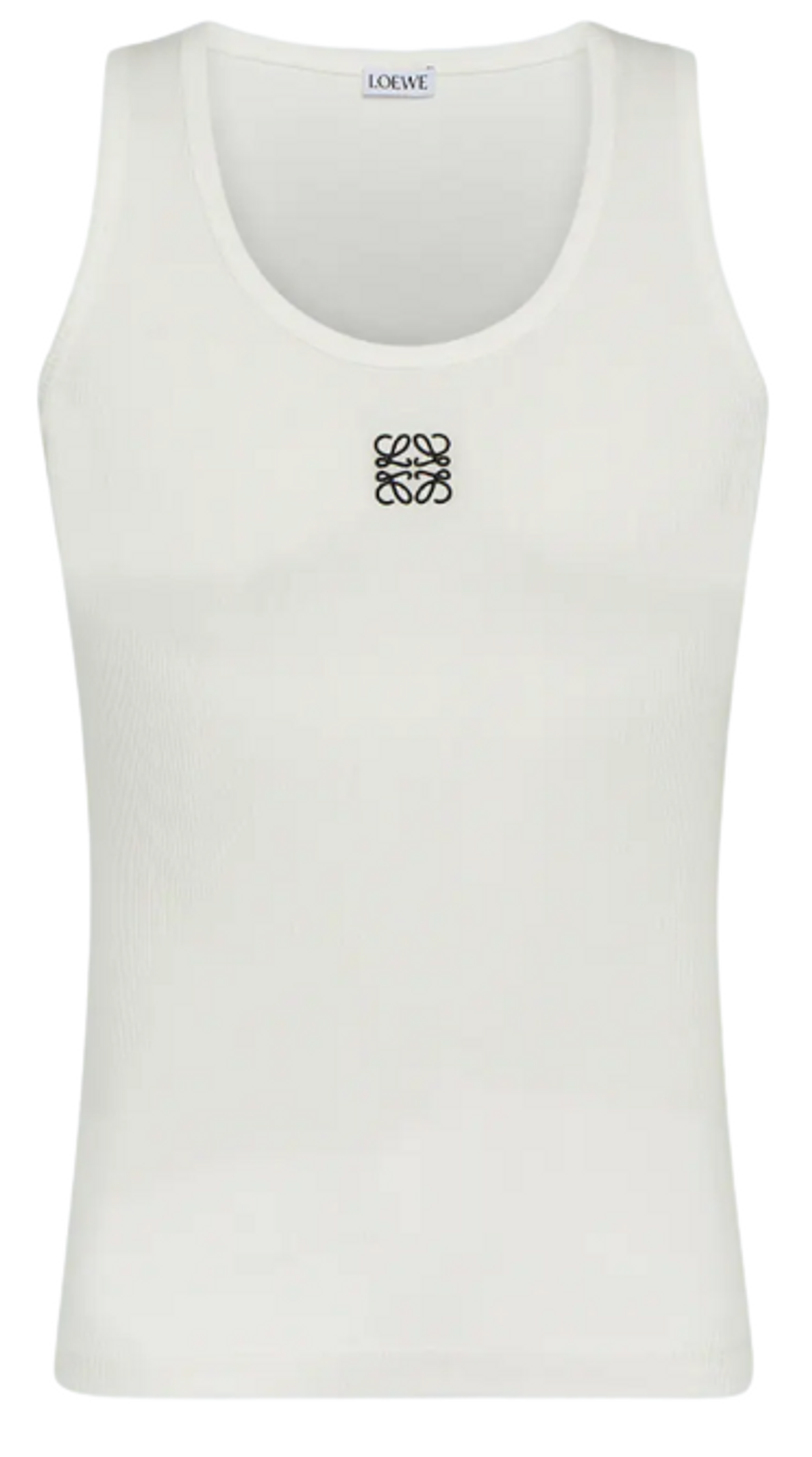 Loewe White Anagram Tank Top | WHAT’S ON THE STAR?