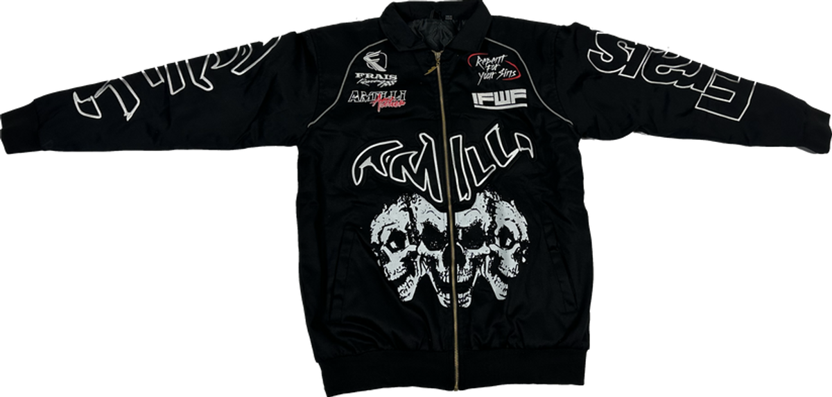 Amilli Atelier × Frais Black Logo Racing Jacket | WHAT’S ON THE STAR?