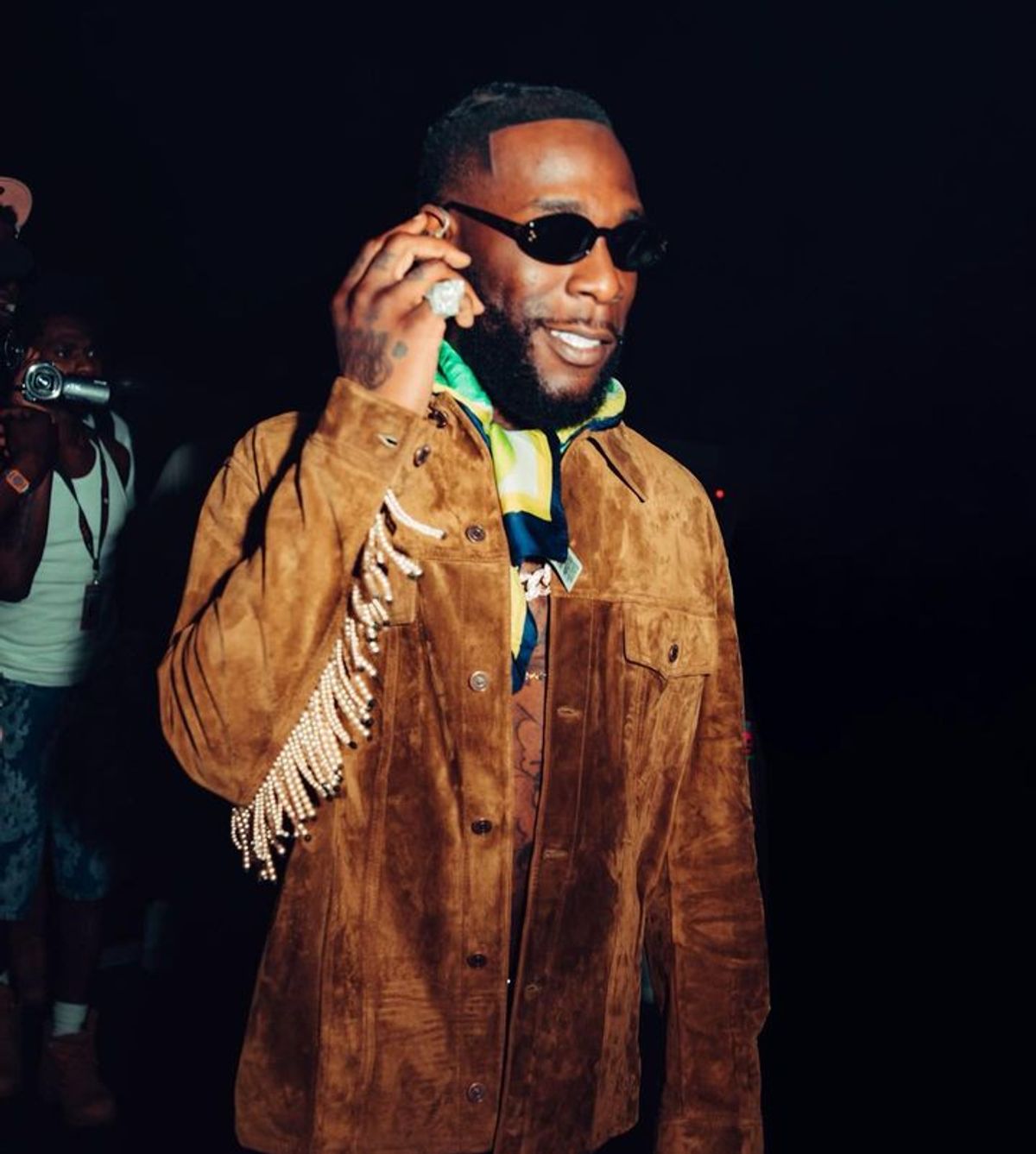 Burna Boy Outfit from July 4, 2023 | WHAT’S ON THE STAR?