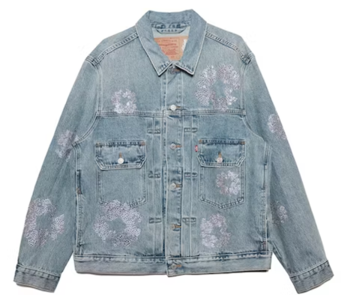 Denim Tears Light Wash Bust Down Tears Type 2 Jacket | WHAT’S ON THE STAR?