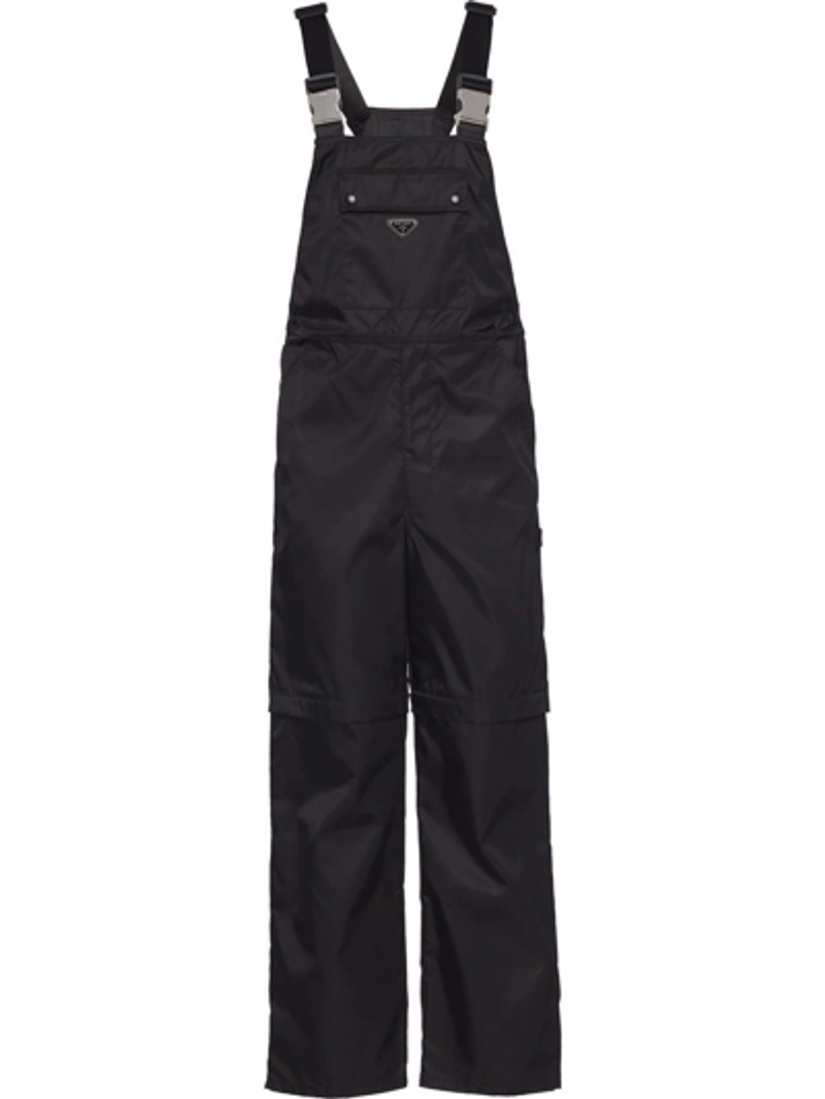 Prada Triangle-logo Re-nylon Overalls In Black | WHAT’S ON THE STAR?