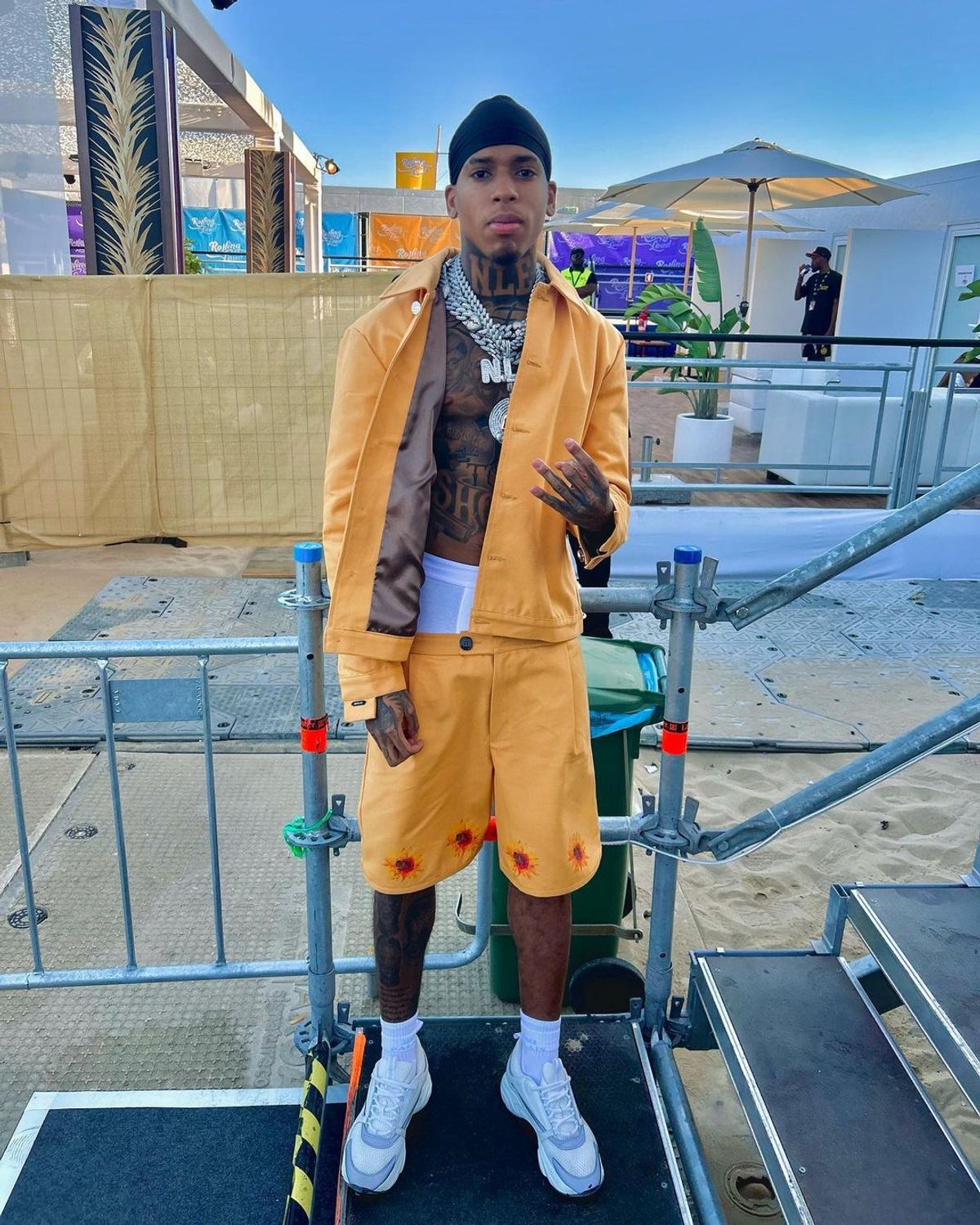 NLE Choppa Outfit from July 7, 2023 | WHAT’S ON THE STAR?