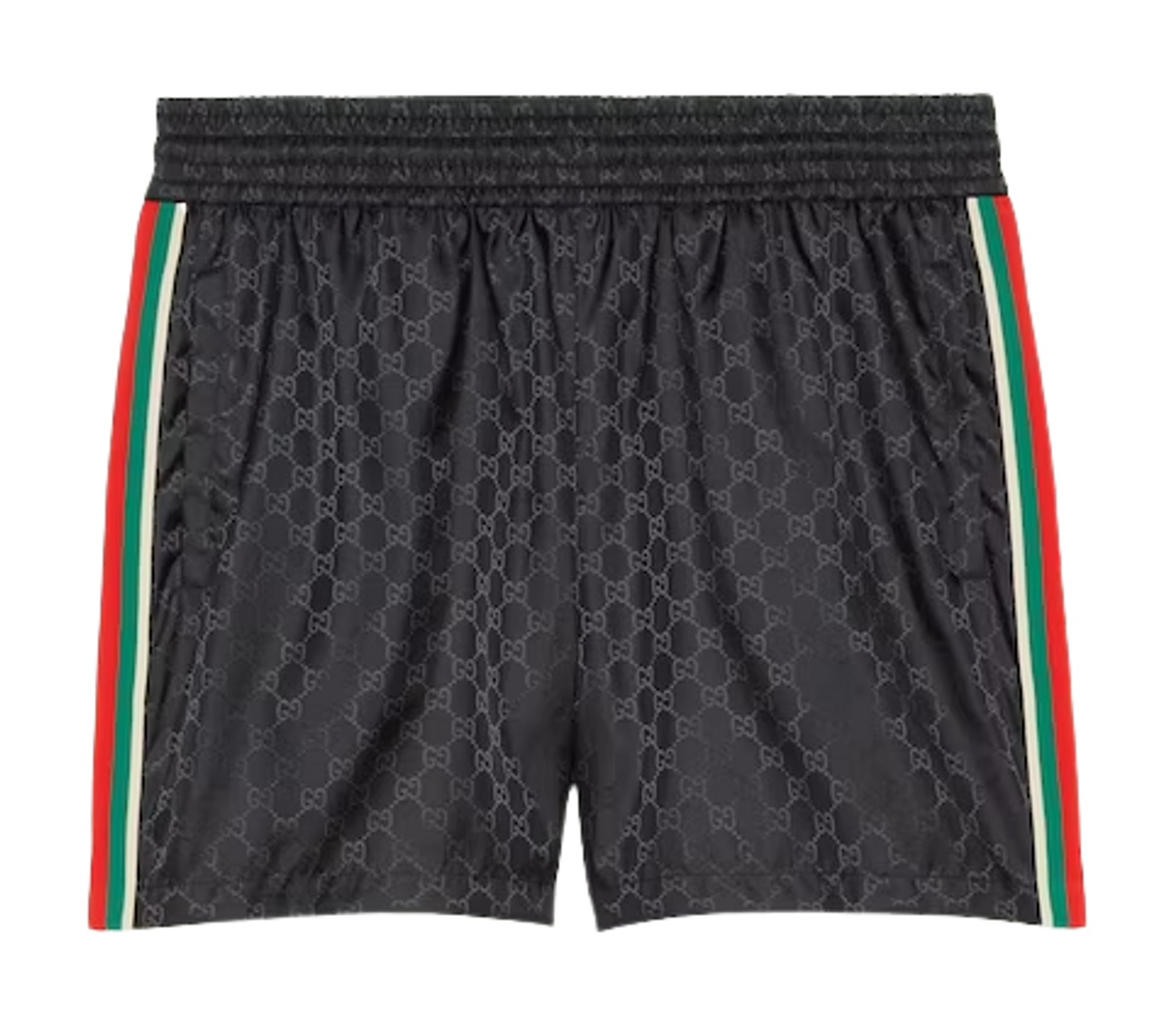 Gucci Black Gg Jacquard Nylon Swim Shorts | WHAT’S ON THE STAR?