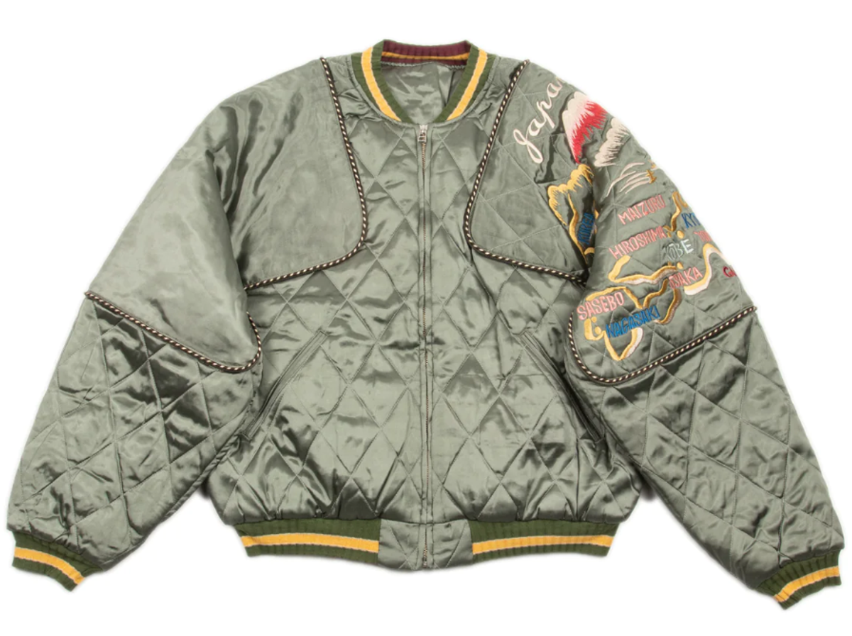 Kapital Rayon Satin Quilting Sham Bomber Jacket | WHAT’S ON THE STAR?