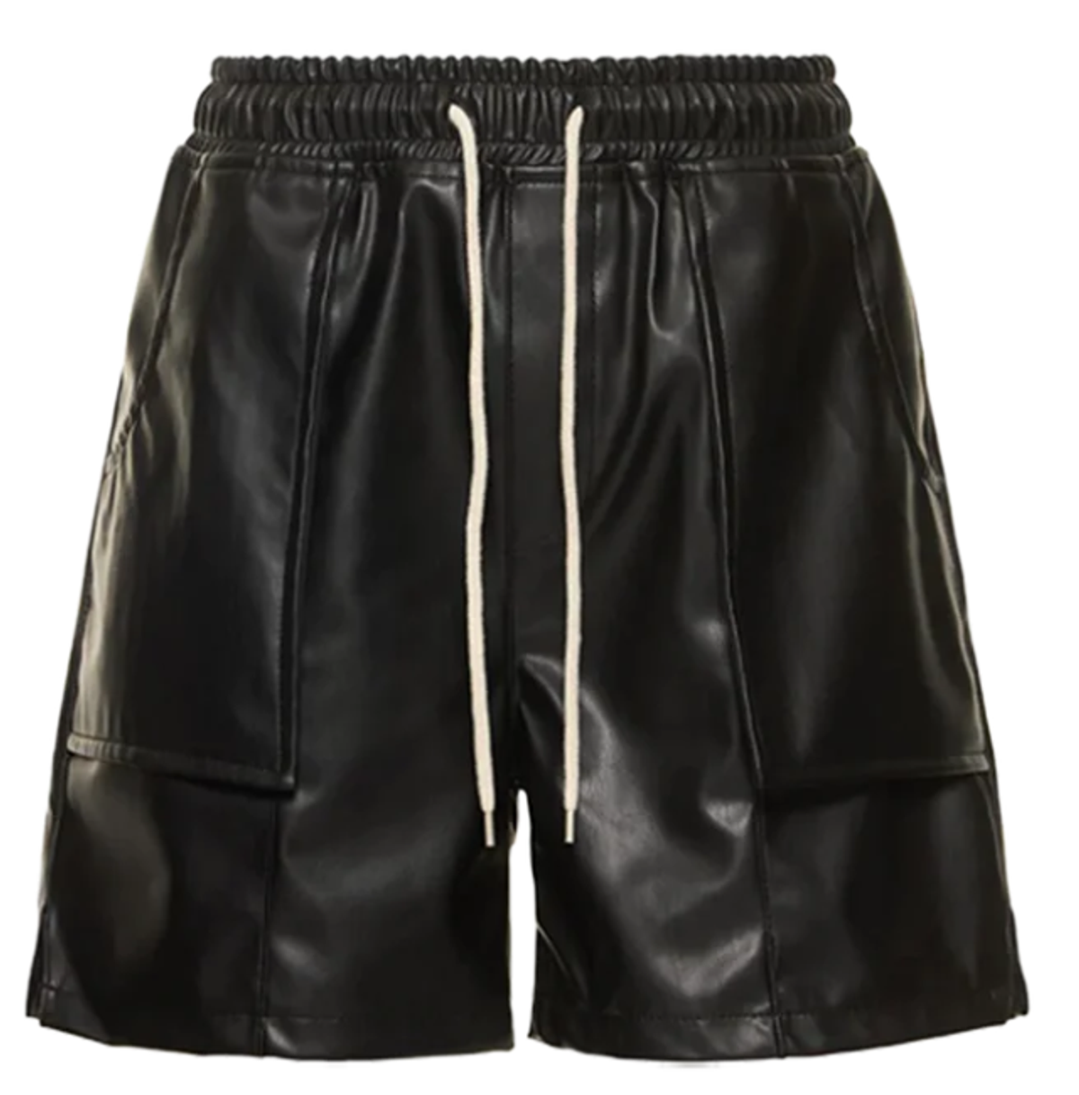 Bomber Clothing Black Leather Shorts | WHAT’S ON THE STAR?