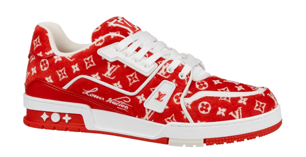 Louis Vuitton Red LV Trainer Sneaker | WHAT’S ON THE STAR?