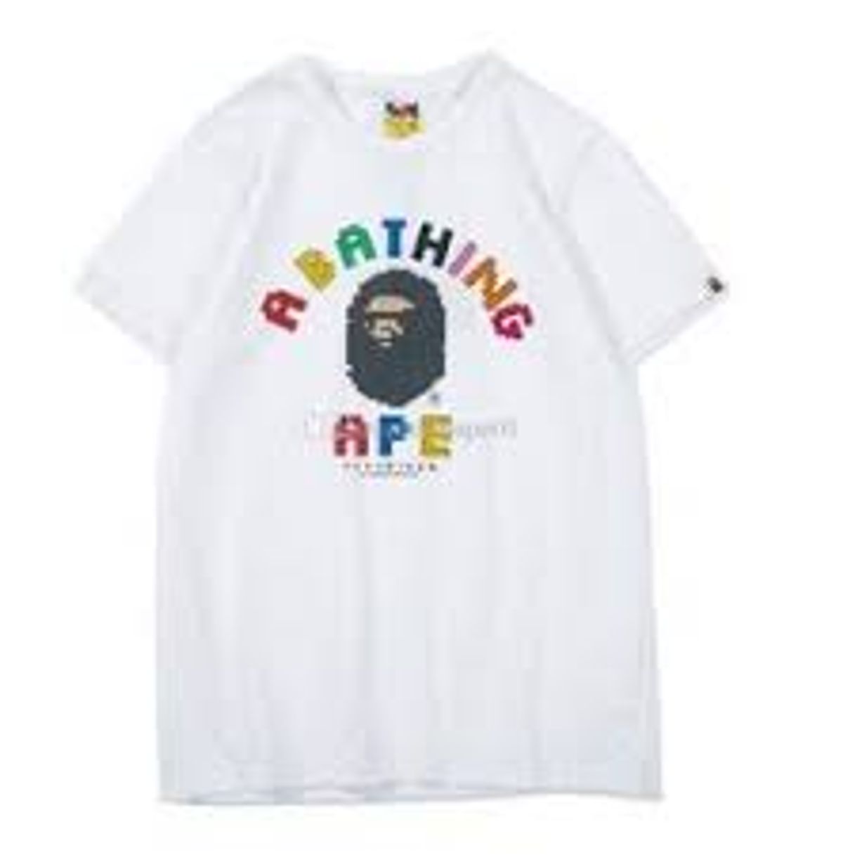 Bape Multi Color Letters T-Shirt | WHAT’S ON THE STAR?