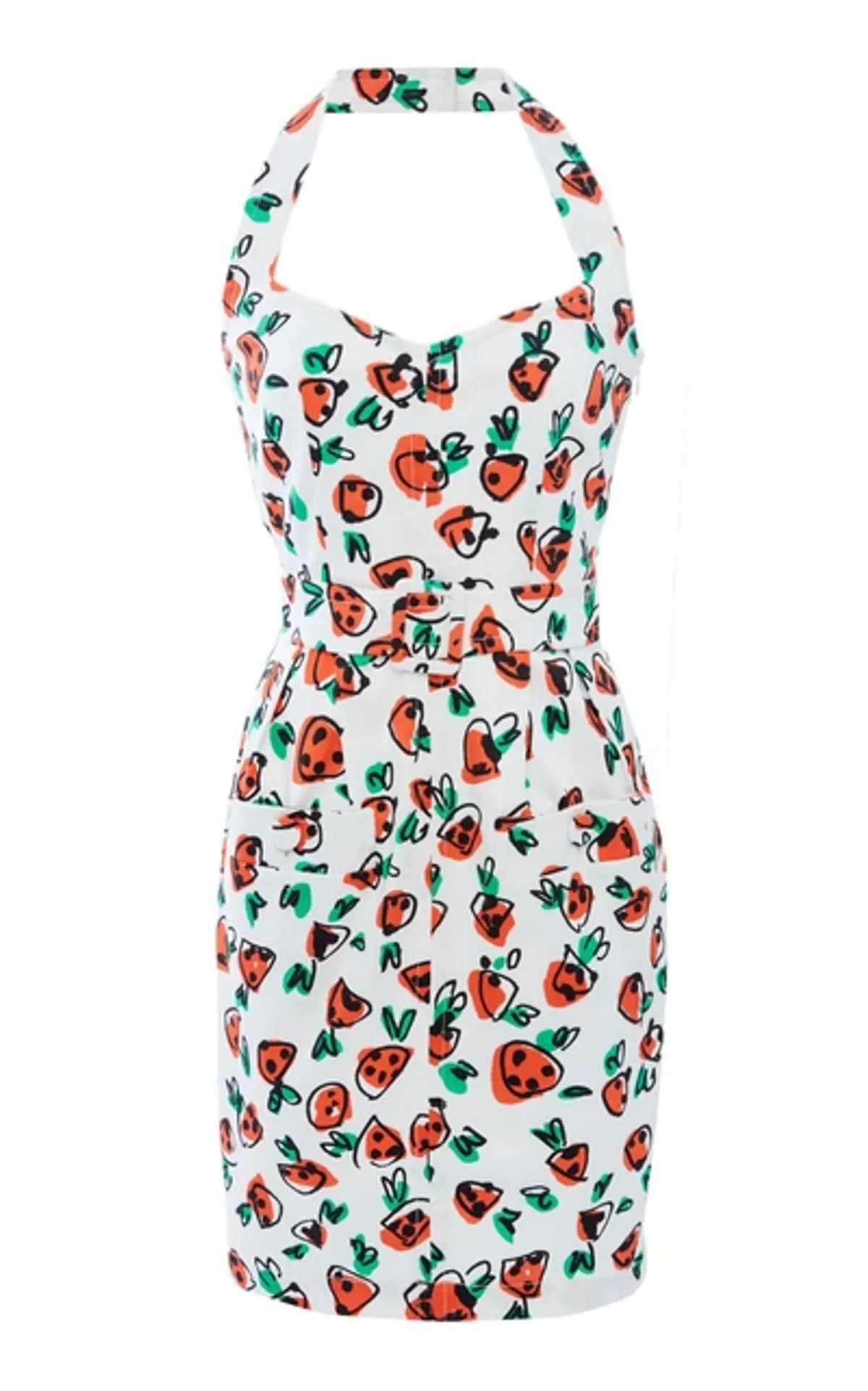 Moschino Strawberry Print Cotton-Blend Dress | WHAT’S ON THE STAR?