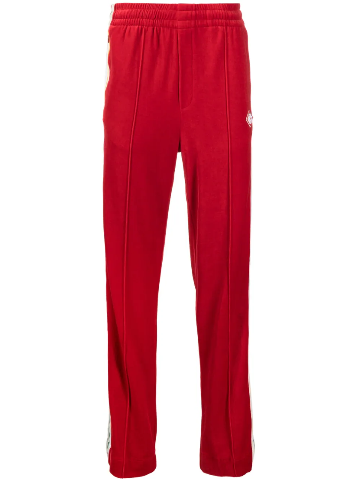 Casablanca Red Logo-Patch Striped Track Pants | WHAT’S ON THE STAR?