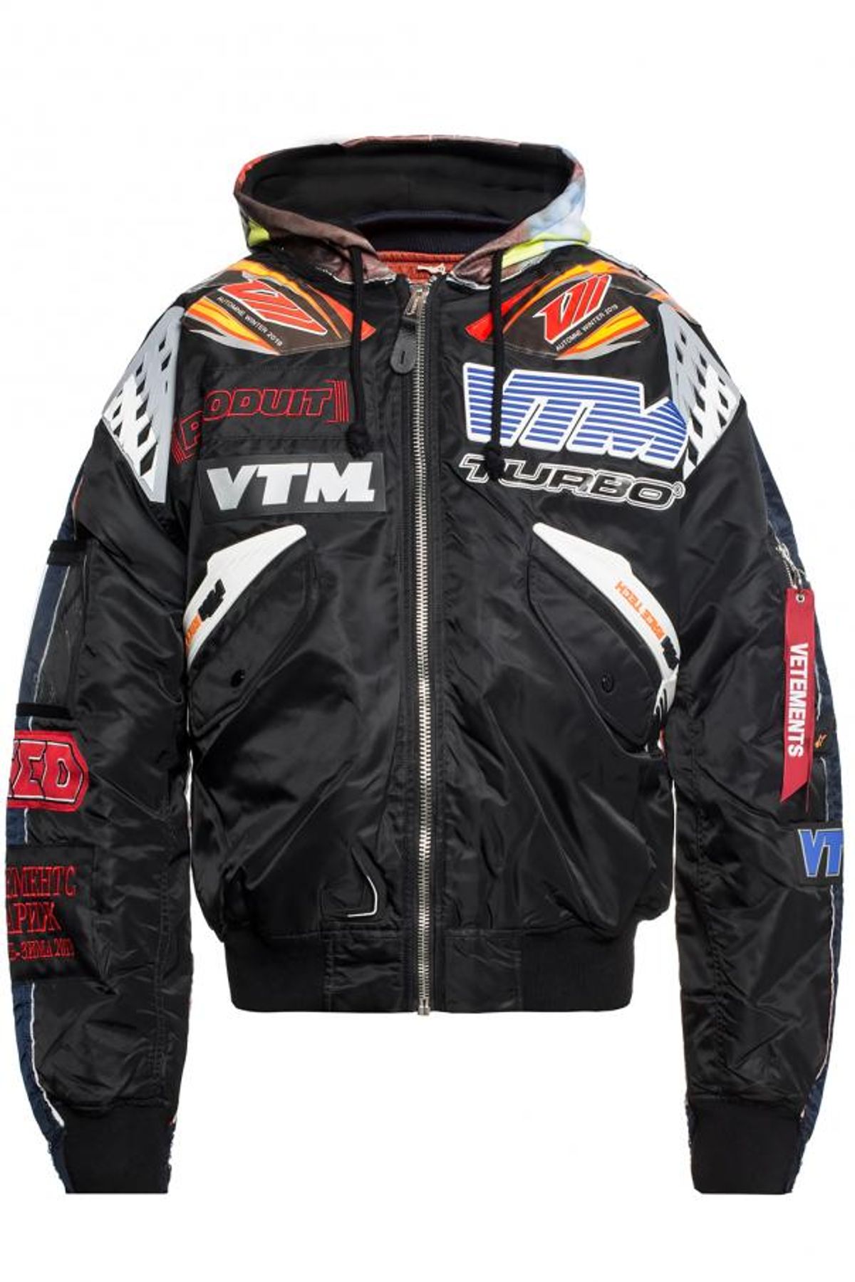 Vetements Alpha Industries Appliquéd Shell And Cotton-blend Jersey ...