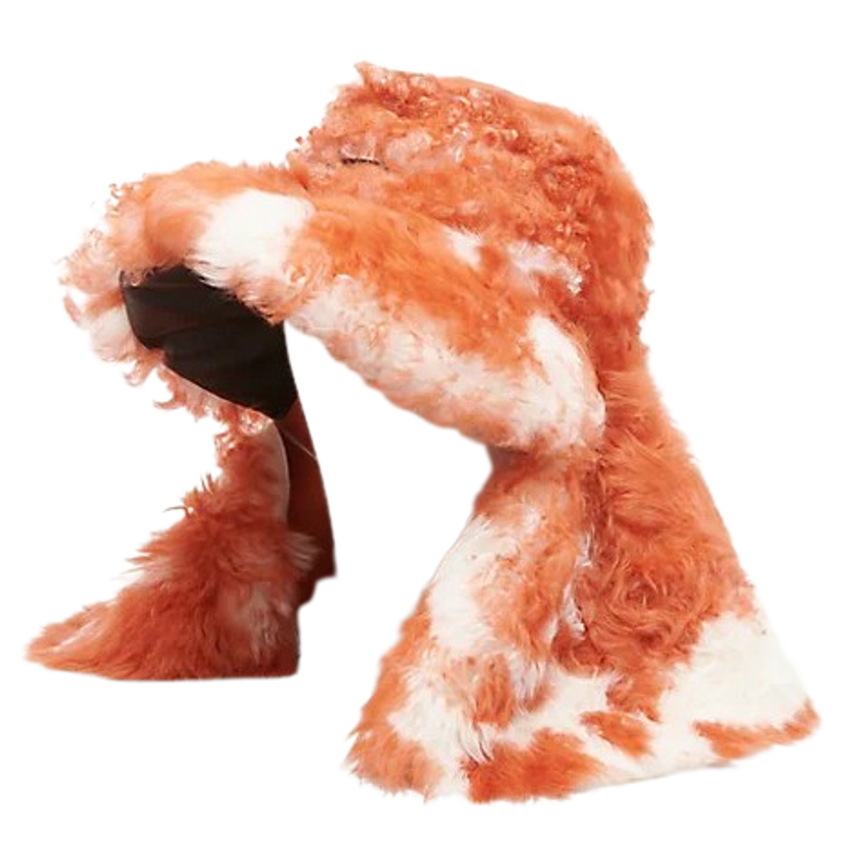 Marni Orange Shearling Sunshield Hat | WHAT’S ON THE STAR?