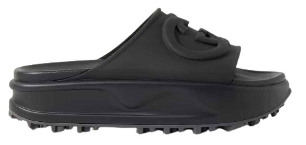 Gucci Black Miami Rubber Platform Slides | WHAT’S ON THE STAR?