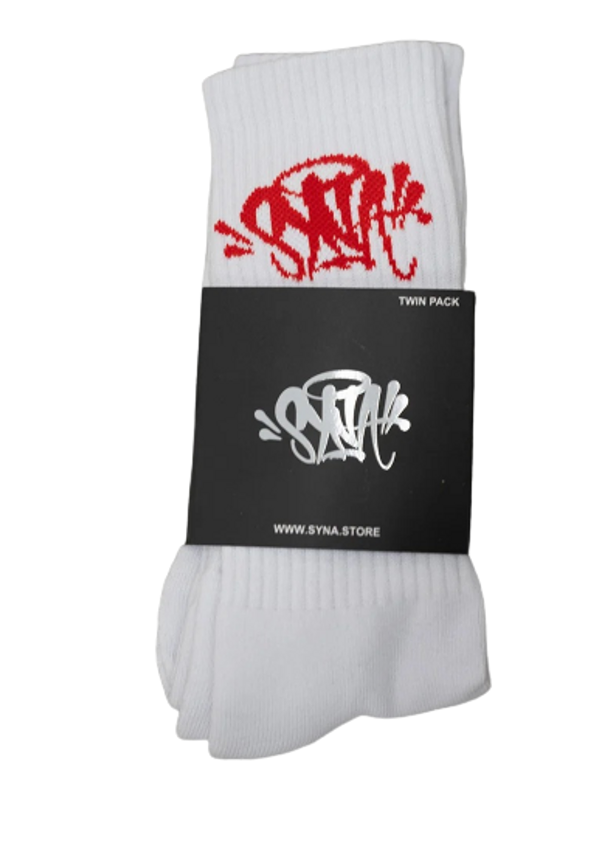 Syna World White Red Logo Socks | WHAT’S ON THE STAR?