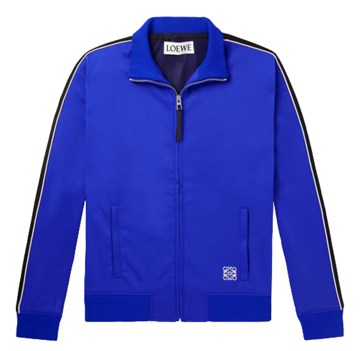 Loewe Blue Logo-embroidered Striped Tech-jersey Track Jacket | WHAT’S ...