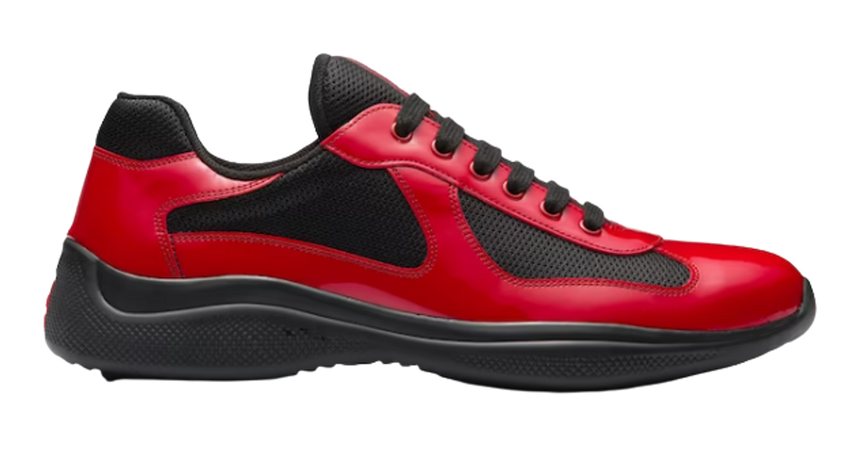 Prada Red And Black America's Cup Sneakers | WHAT’S ON THE STAR?