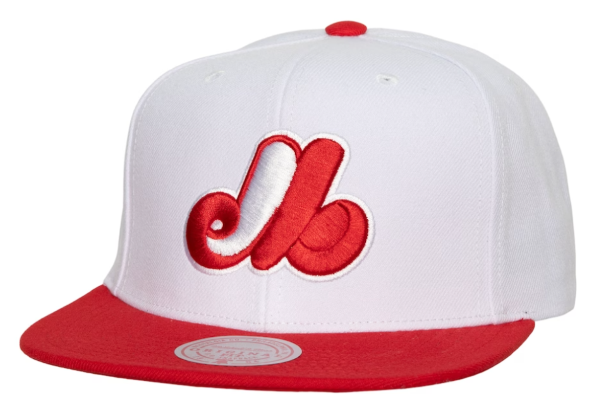 Mitchell & Ness White And Red Montreal Expos Cap | WHAT’S ON THE STAR?