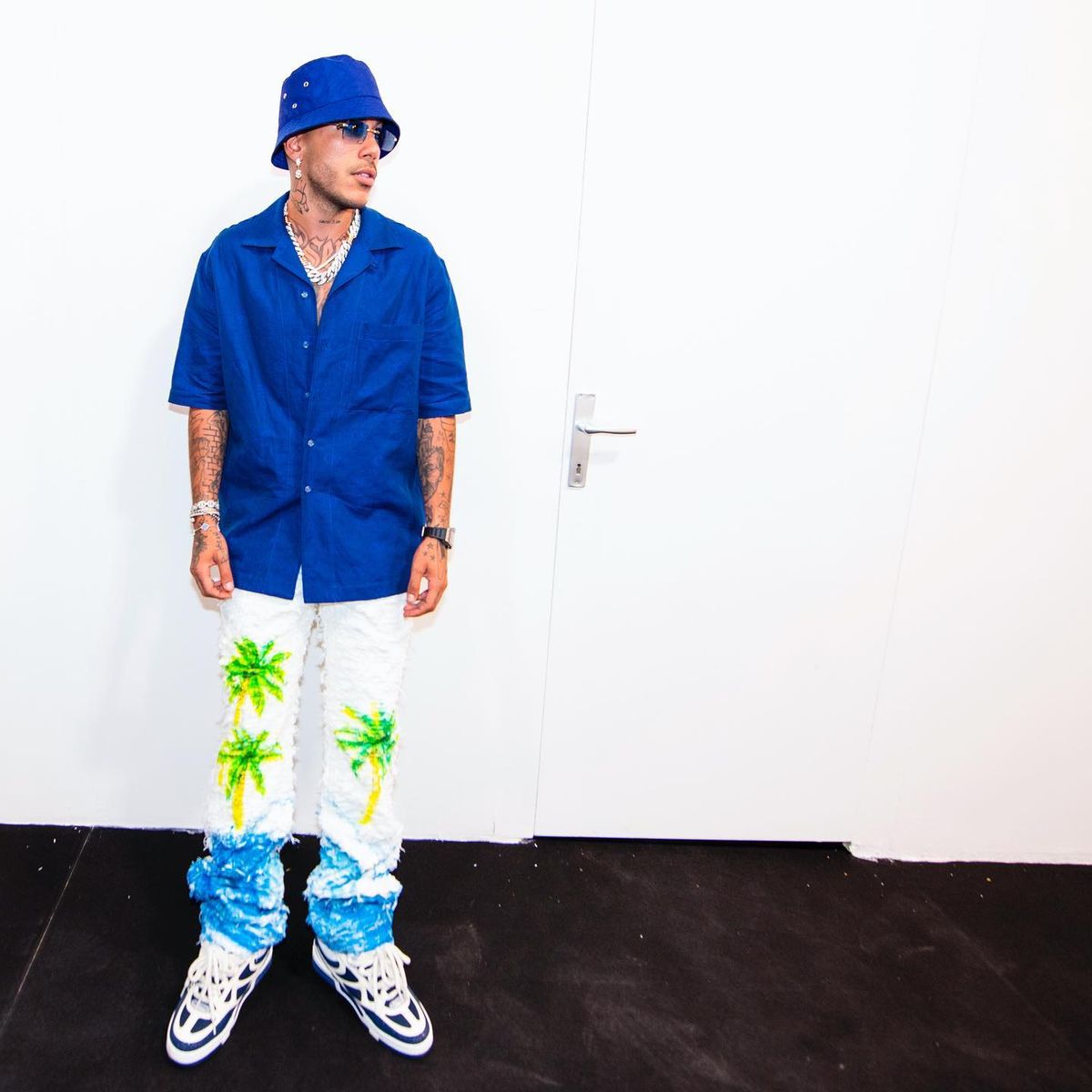 Sfera Ebbasta Outfit from August 16, 2023 | WHAT’S ON THE STAR?