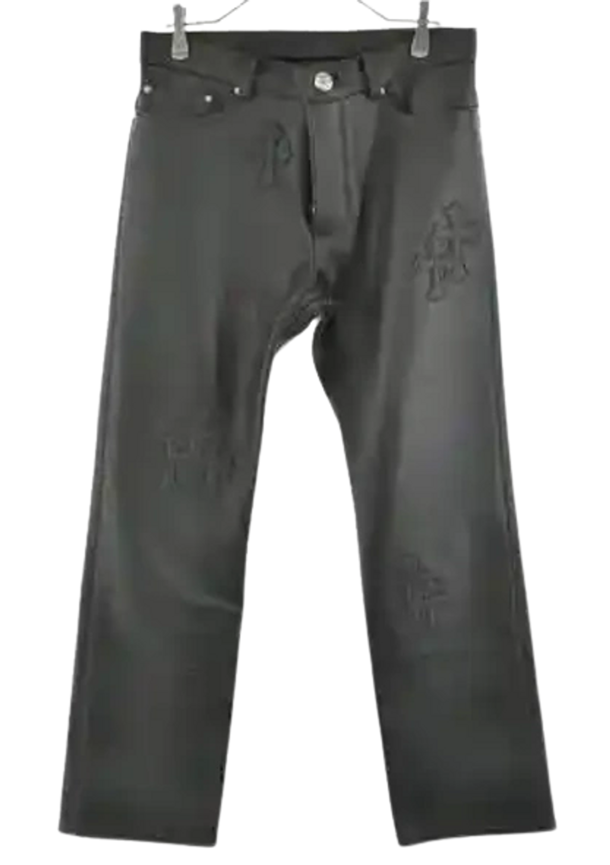 Chrome Hearts Leather Cross Patch Pants | WHAT’S ON THE STAR?