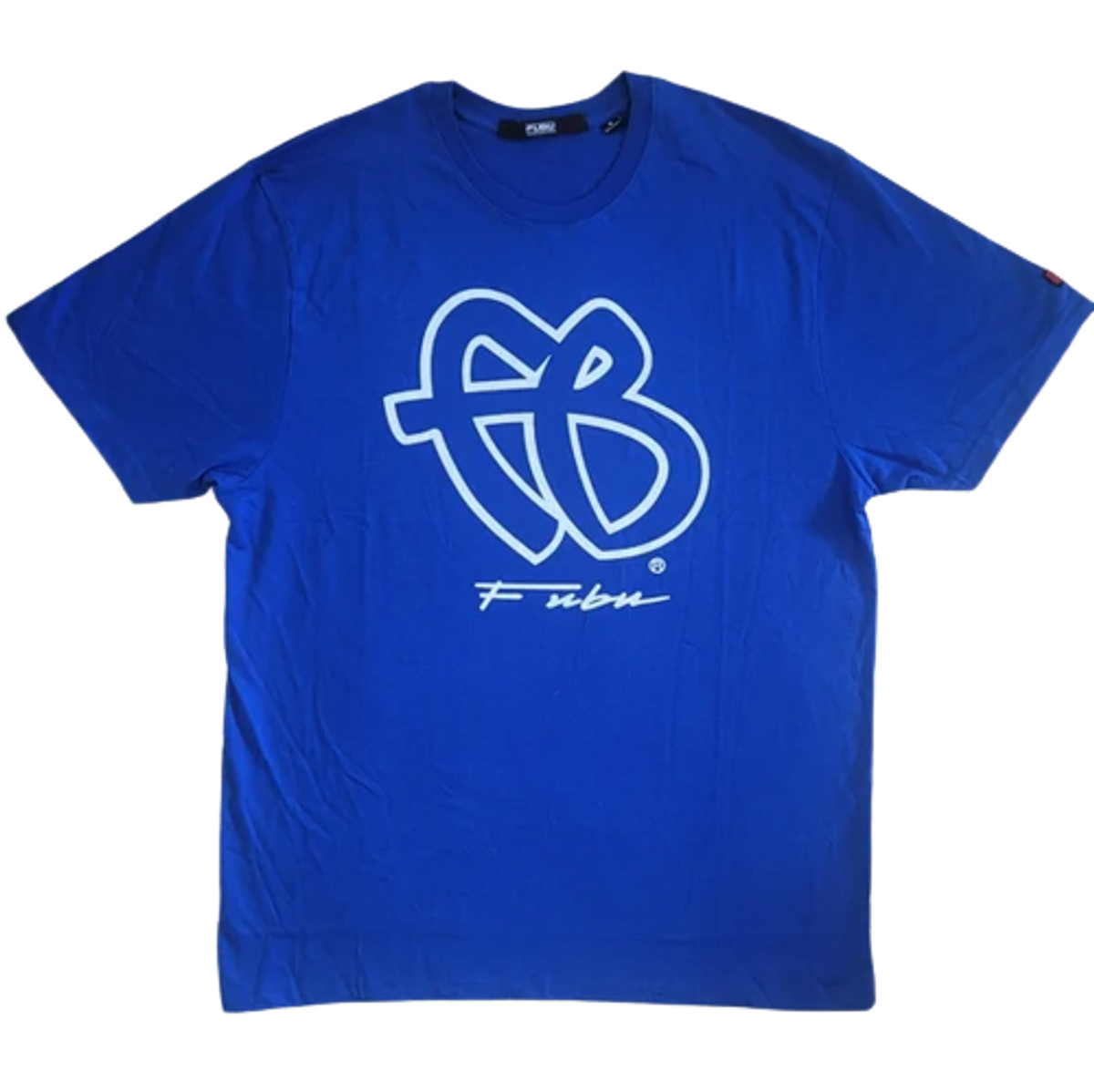 Fubu Blue Logo Graphic T-Shirt | WHAT’S ON THE STAR?