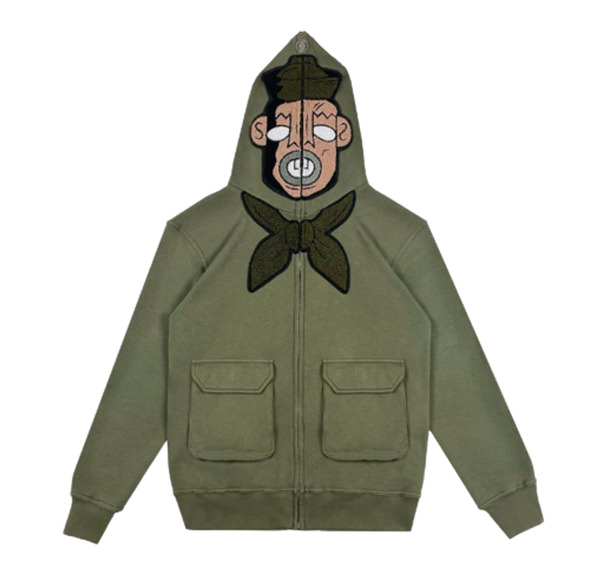 Durags USA Fullzip Green Hoodie | WHAT’S ON THE STAR?