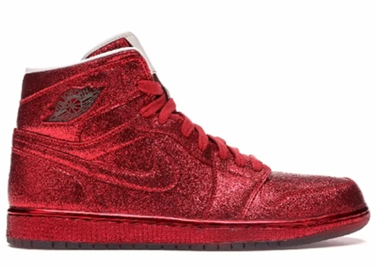 Nike Air Jordan 1 Retro Legends Of Summer Red Glitter In University Red ...