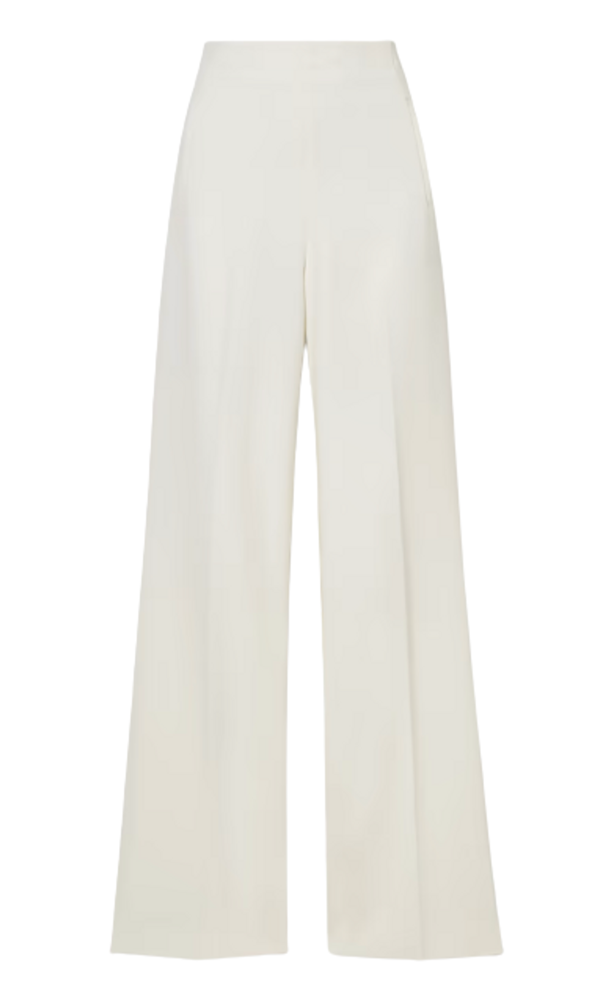 Roland Mouret Nitra Pleated Crepon Wide-leg Pants In Pastel Orange ...
