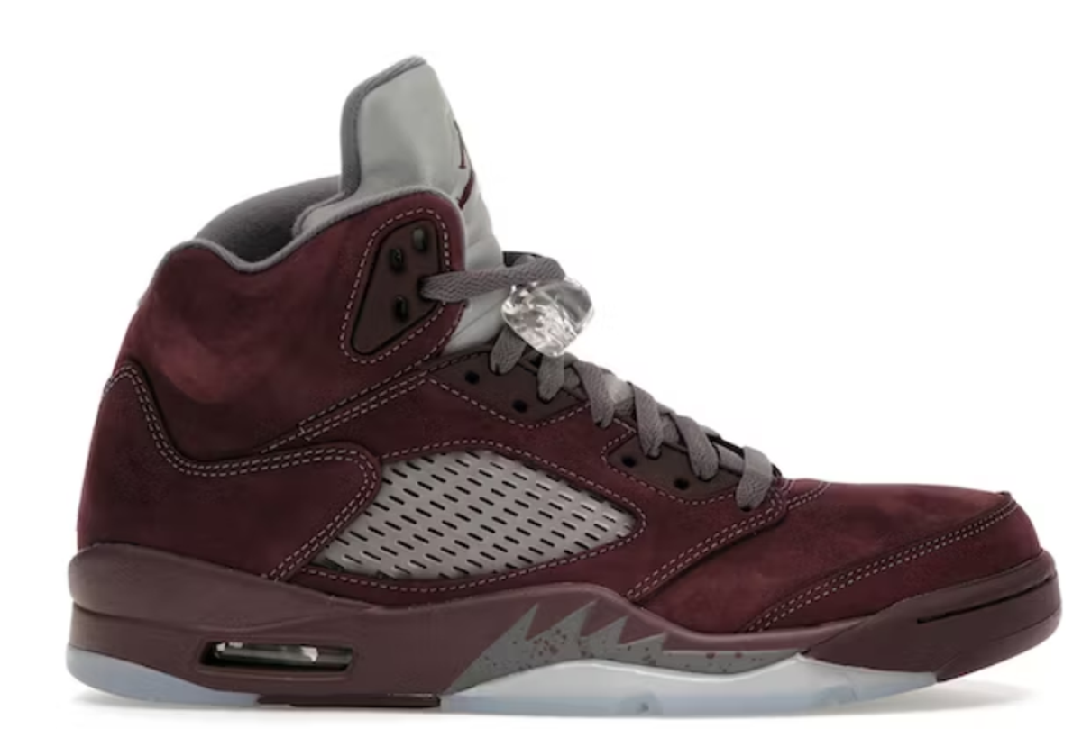 Jordan Burgundy Jordan 5 Retro Sneakers | WHAT’S ON THE STAR?