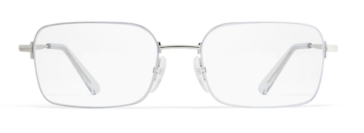 Balenciaga Silver Invisible Rectangle Sunglasses | WHAT’S ON THE STAR?