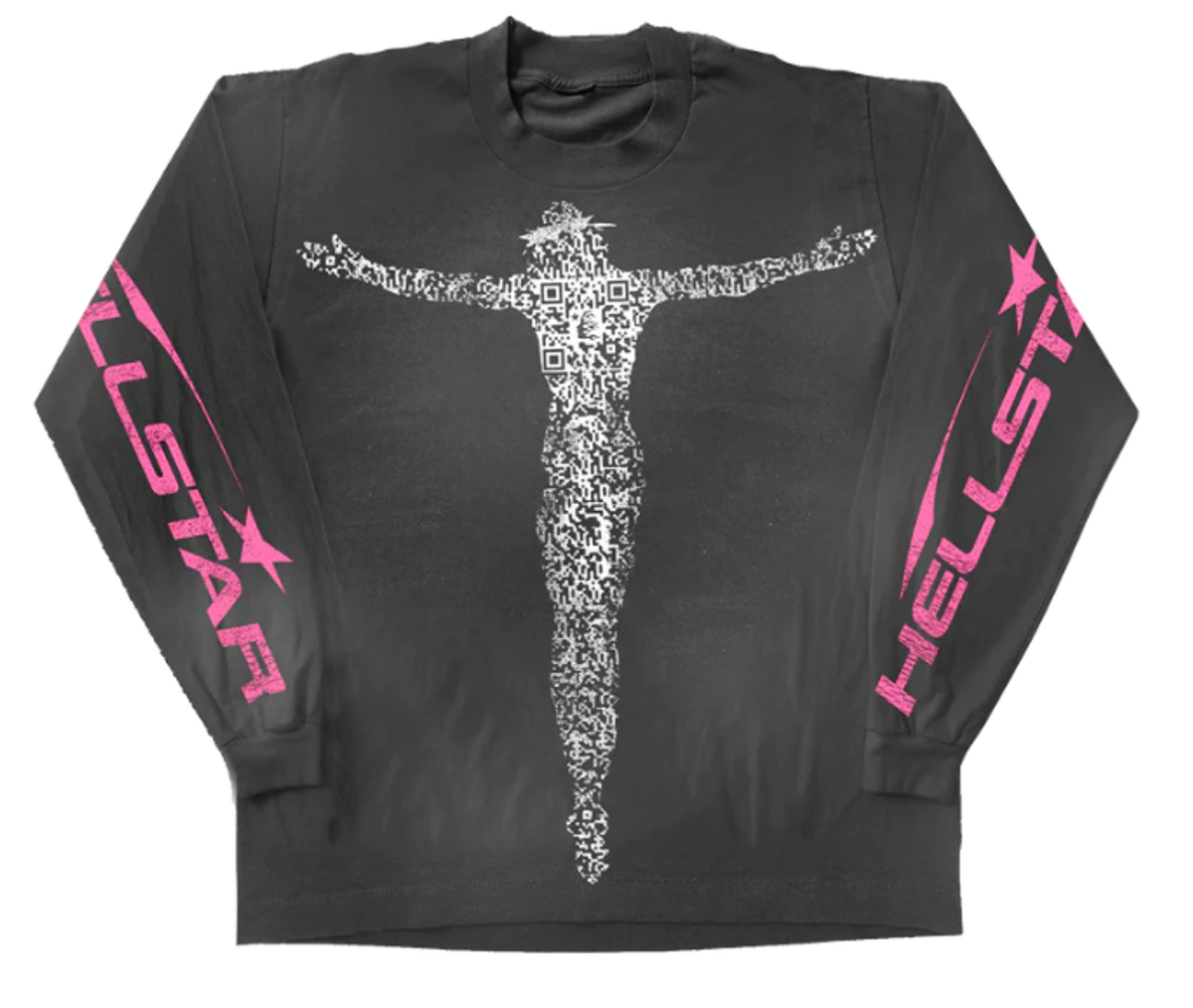 Hellstar Qr Christ Long Sleeve T-Shirt | WHAT’S ON THE STAR?
