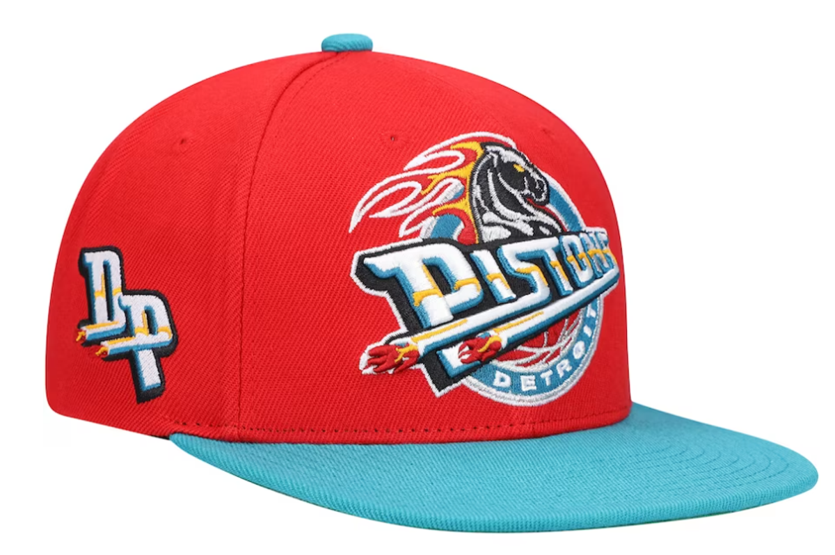 Mitchell & Ness Red Detroit Pistons Cap | WHAT’S ON THE STAR?