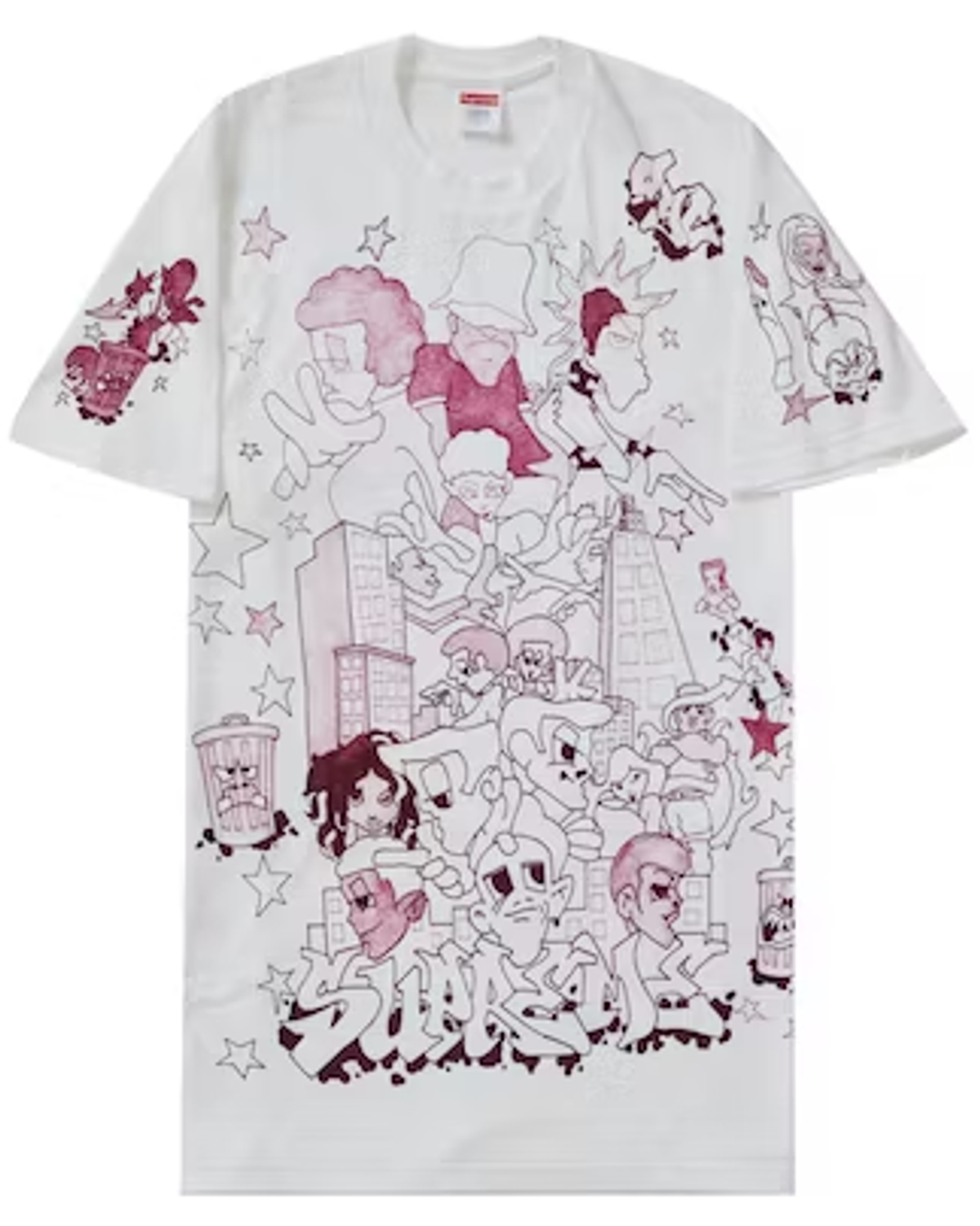 Supreme White Downtown T-Shirt | WHAT’S ON THE STAR?