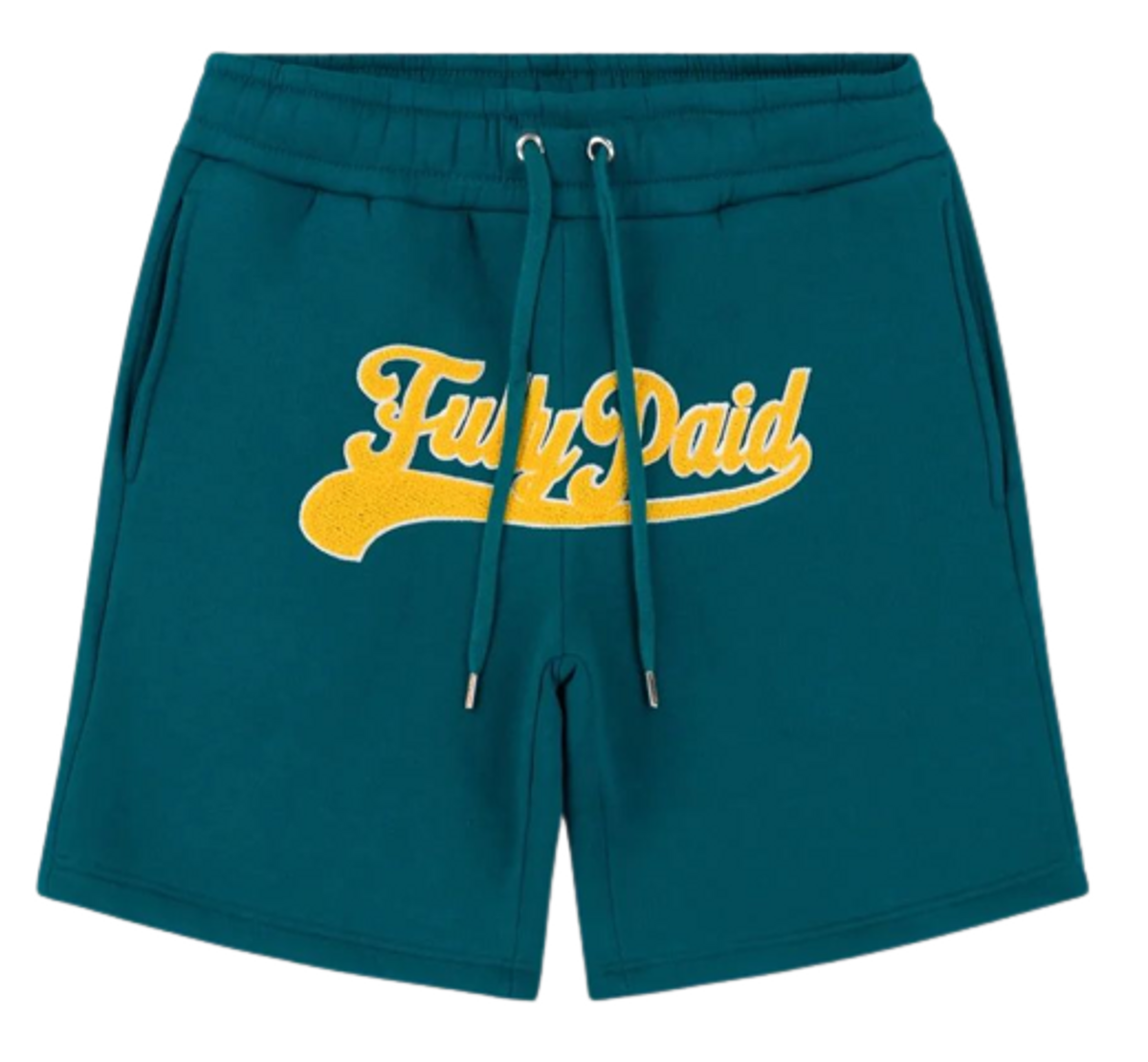 Fullypaid Petrol Blue/Yellow Varsity Shorts | WHAT’S ON THE STAR?