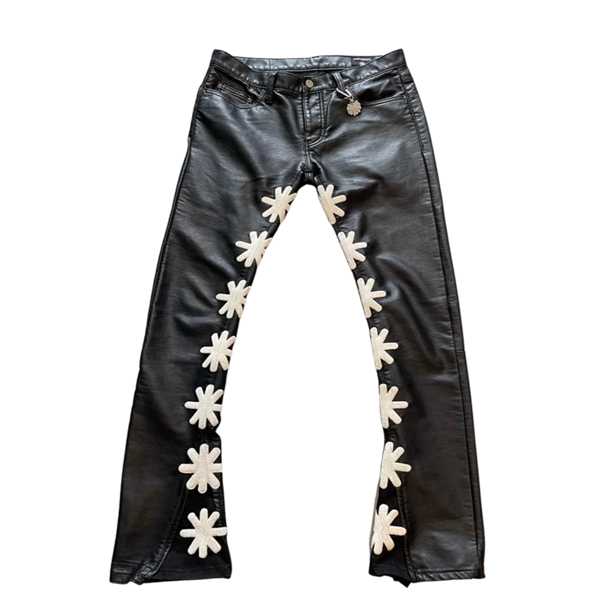 LOSTSHDWS Leather Sun Logo Denim Jeans | WHAT’S ON THE STAR?