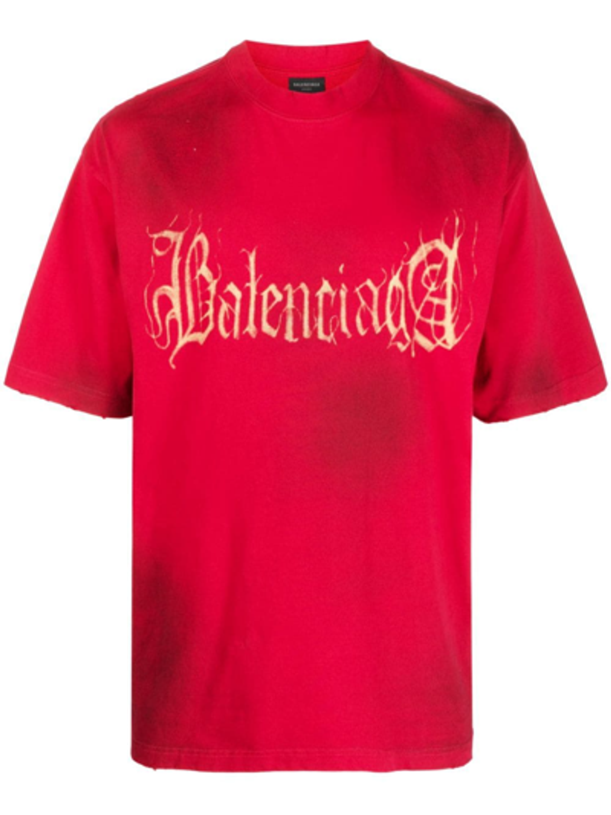 Balenciaga Red Logo-print Cotton T-shirt | WHAT’S ON THE STAR?