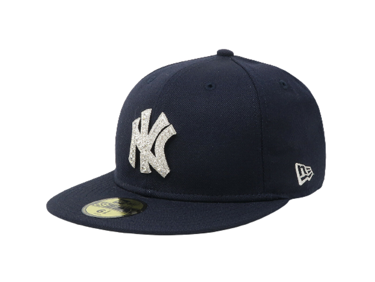 New Era New York Yankees Navy Blue Ice Rhinestone Bling Cap | WHAT’S ON ...