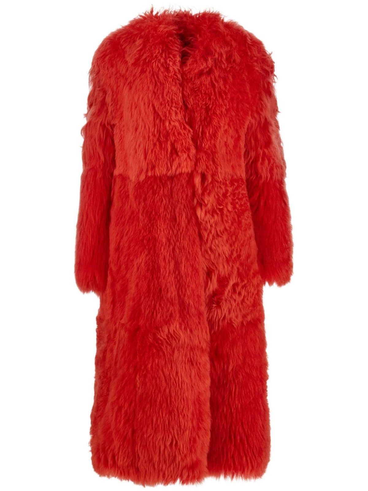 Ferragamo Shearline Red Coat | WHAT’S ON THE STAR?