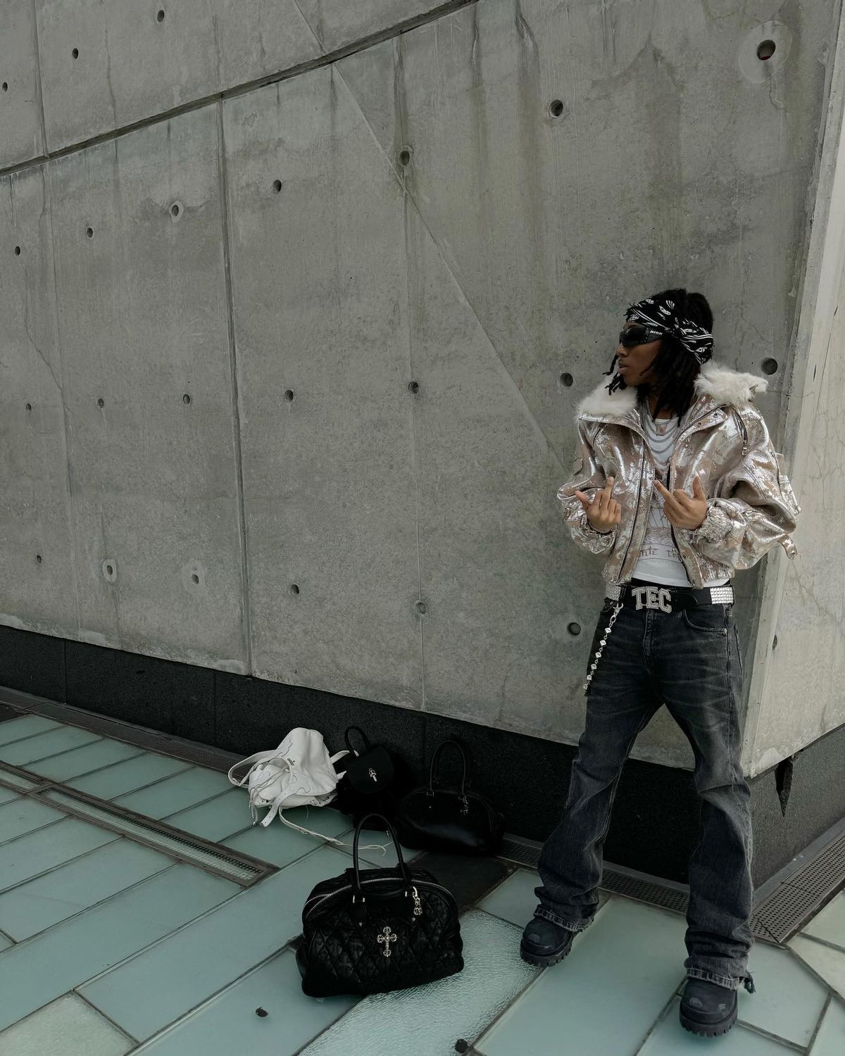 Lil Tecca Outfit from September 23, 2023 | WHAT’S ON THE STAR?